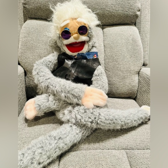 Toys | Vtg Sunny Co Full Body Wrap Around Grandpa Monkey Puppet Biker ...